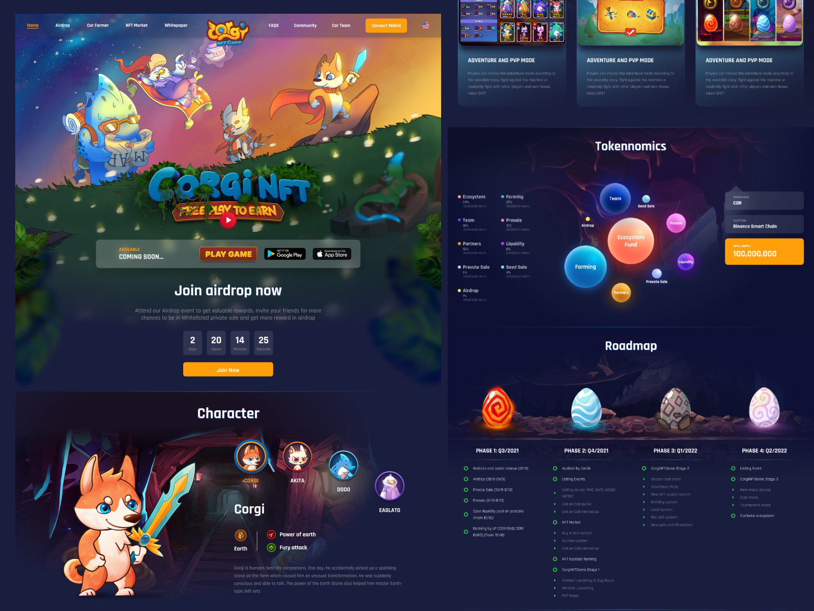 LandingPage Game Coin by chau on Dribbble