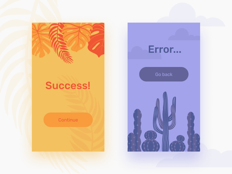 Daily_UI 11 of 100 (Flash Message) by Olga on Dribbble