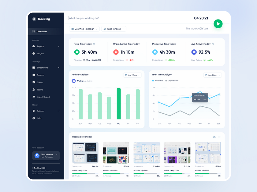 Tracking - Web App by Barly Vallendito for Dipa Inhouse on Dribbble