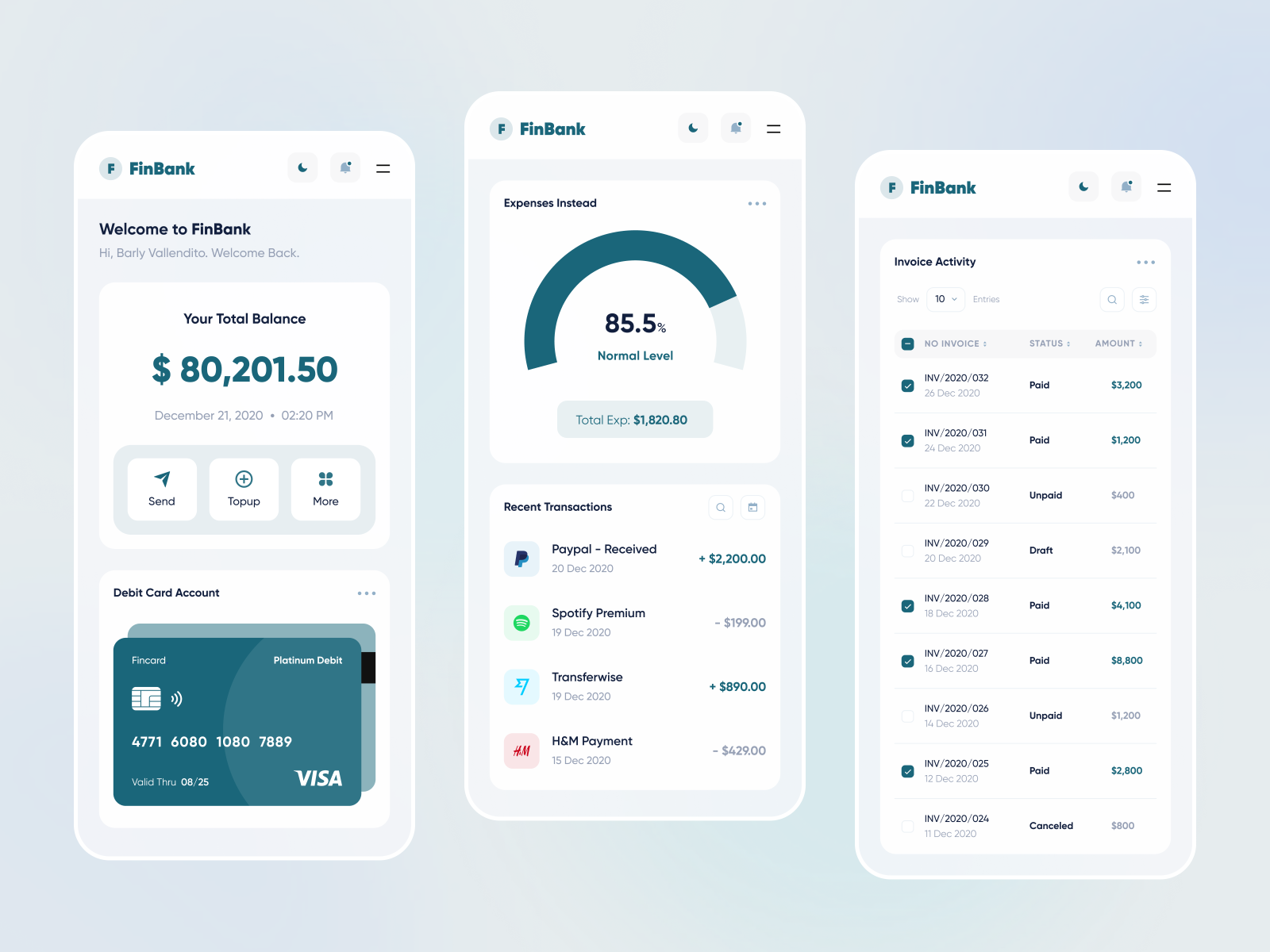 Finbank - Responsive by Barly Design for Dipa Inhouse on Dribbble