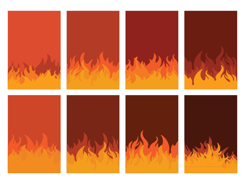 Flame,fire set by Bluepentool Design & Sell T-shirts on Dribbble