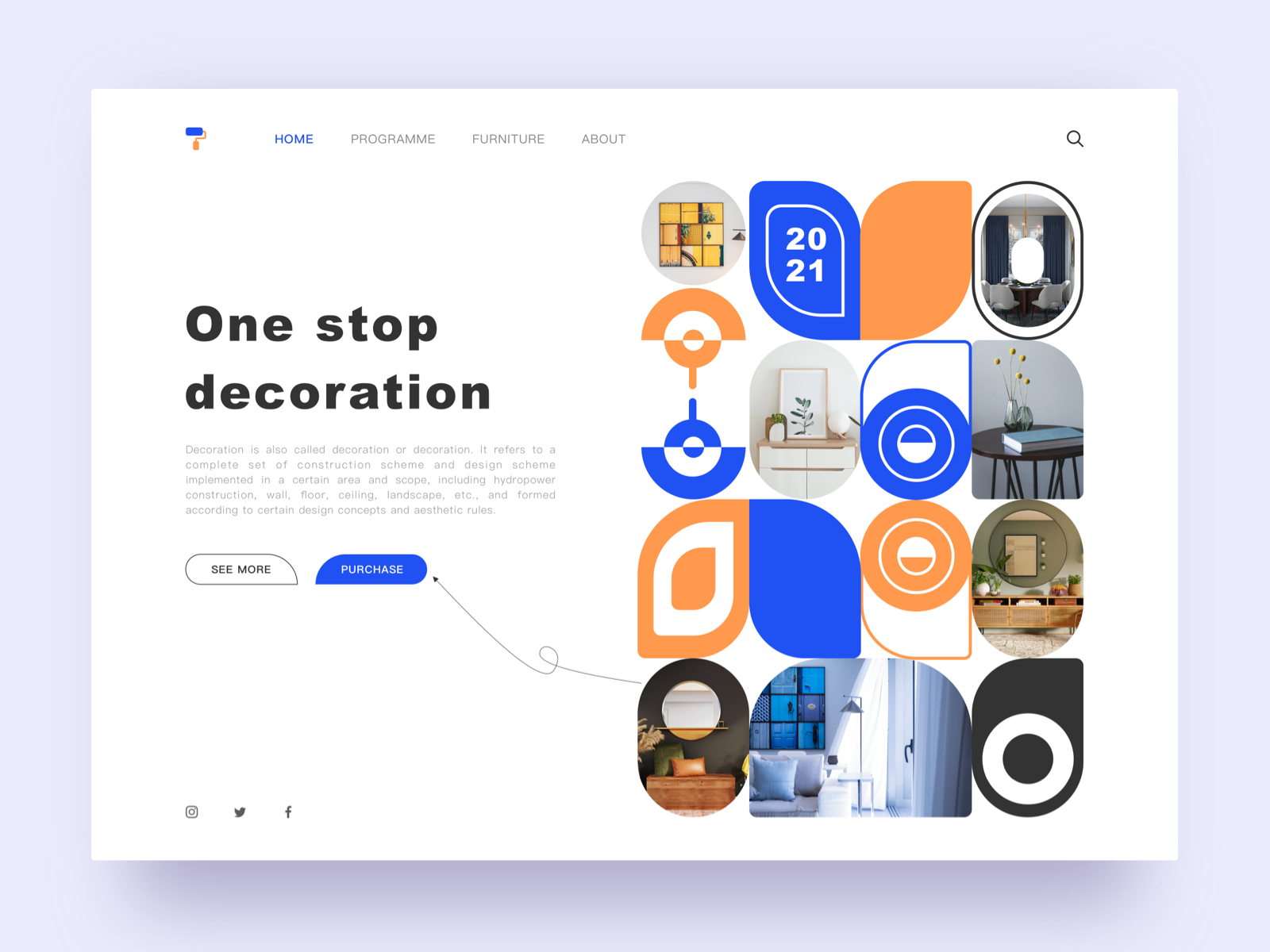 One stop decoration by CANAAN on Dribbble