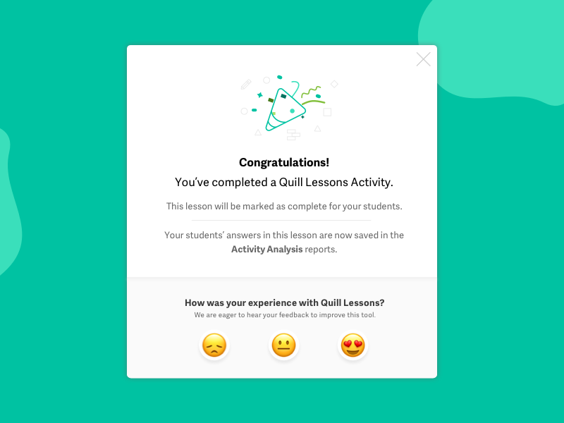 Congratulations! You've completed a lesson. by Amr Thameen on Dribbble