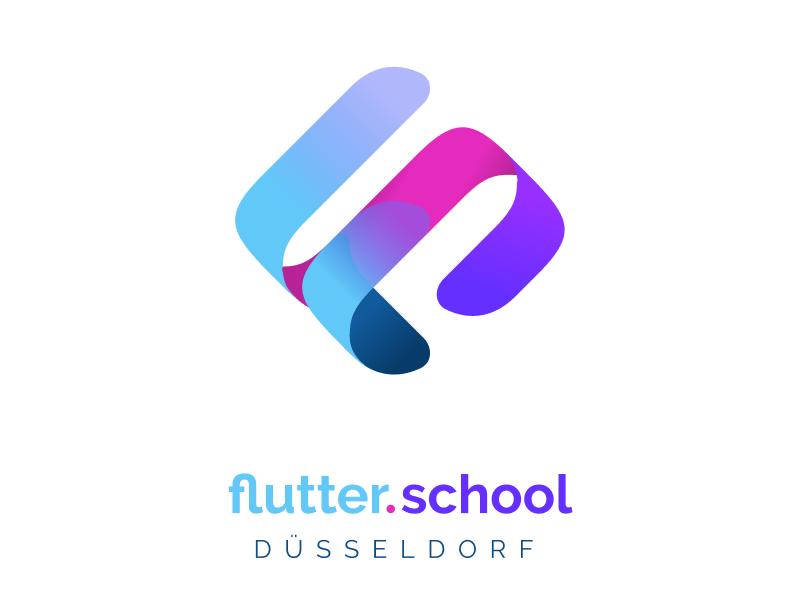 flutter school logo - first meetup in germany by Georg Bednorz on Dribbble
