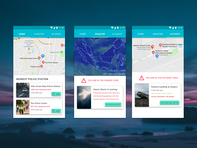 First Response Apps - Design Exploration by Zaki on Dribbble
