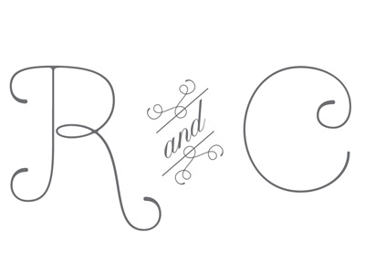R & C Monogram by Michelle Hergenrether on Dribbble