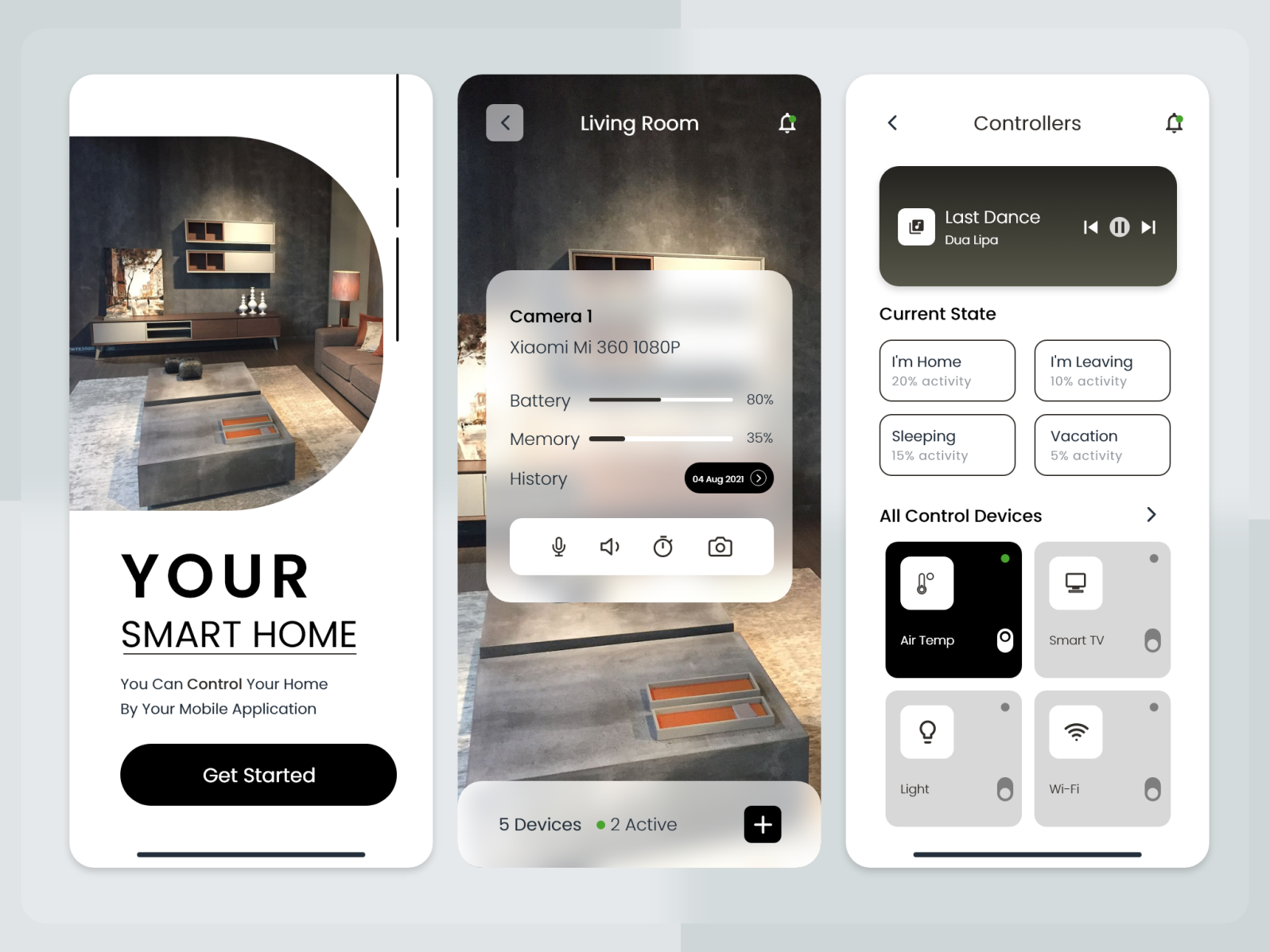 Smart Home App by Priyanka Srivastava on Dribbble