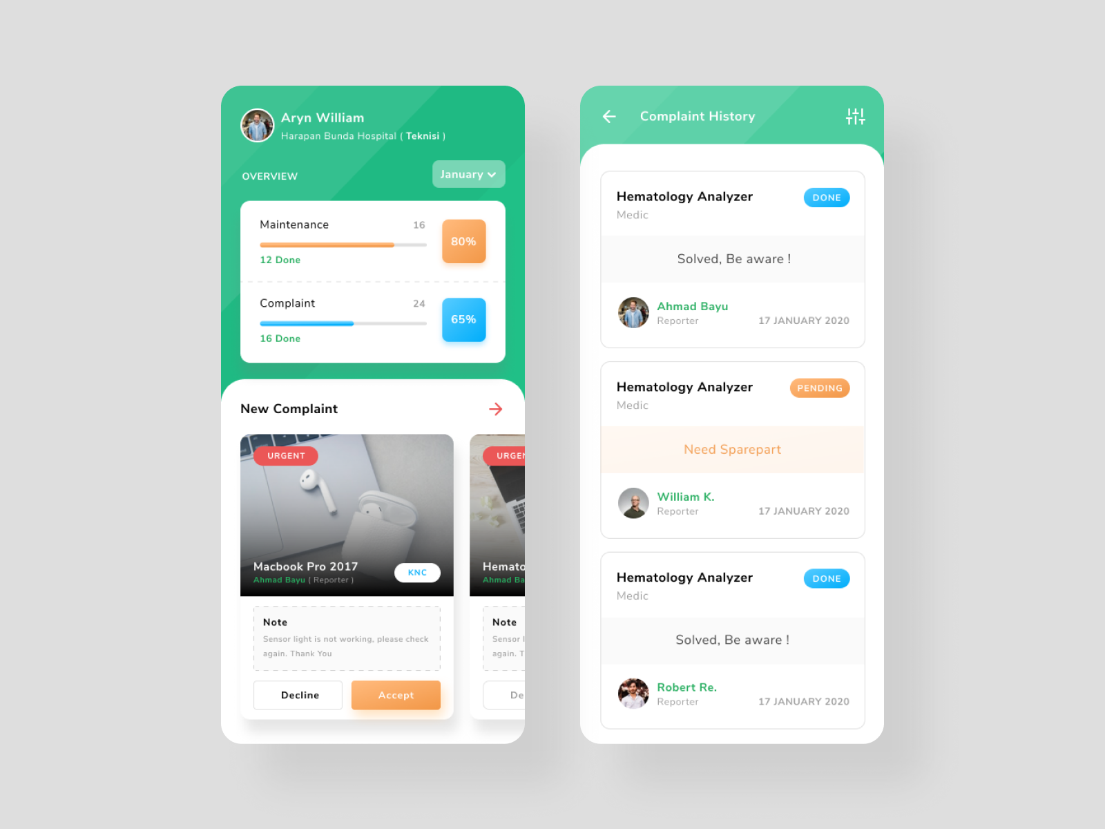 Complaint Product - Mobile App by Wildan 👋 on Dribbble