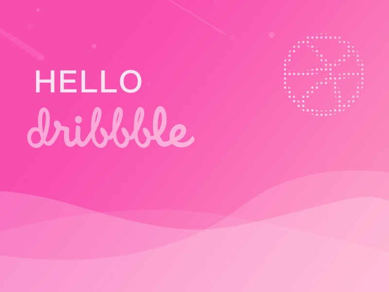 Hello Dribble! by caps_zhu on Dribbble