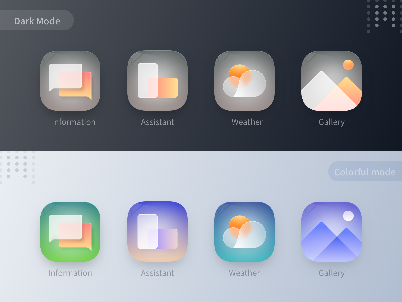 Dark/light color pattern icon design finishing by Cary on Dribbble
