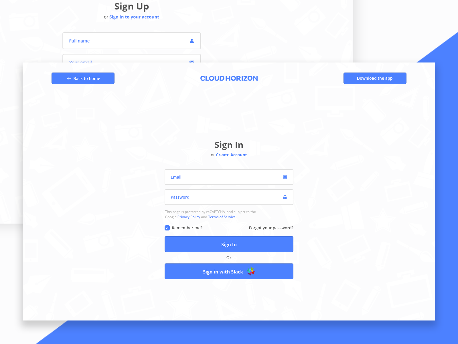 Sign In & Sign Up Form Design for Web App 🙏 by Alex Ilic on Dribbble