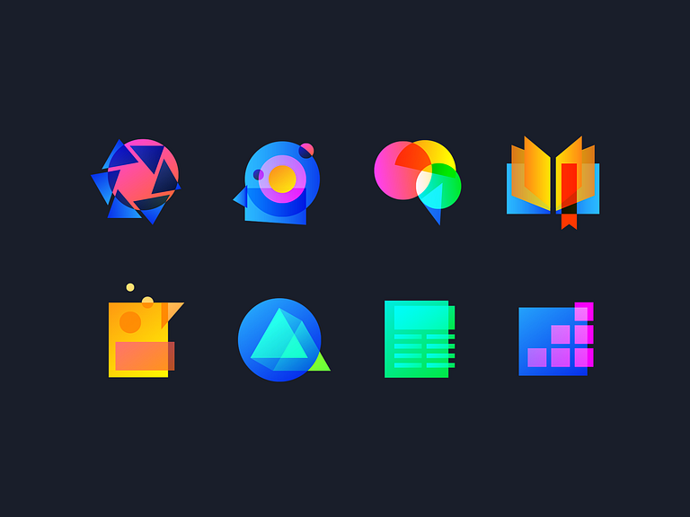 Basic Shapes Presentation Set by Nick Botner on Dribbble