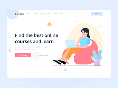 Online Learning Header Concept!. by Shuvon Khan on Dribbble