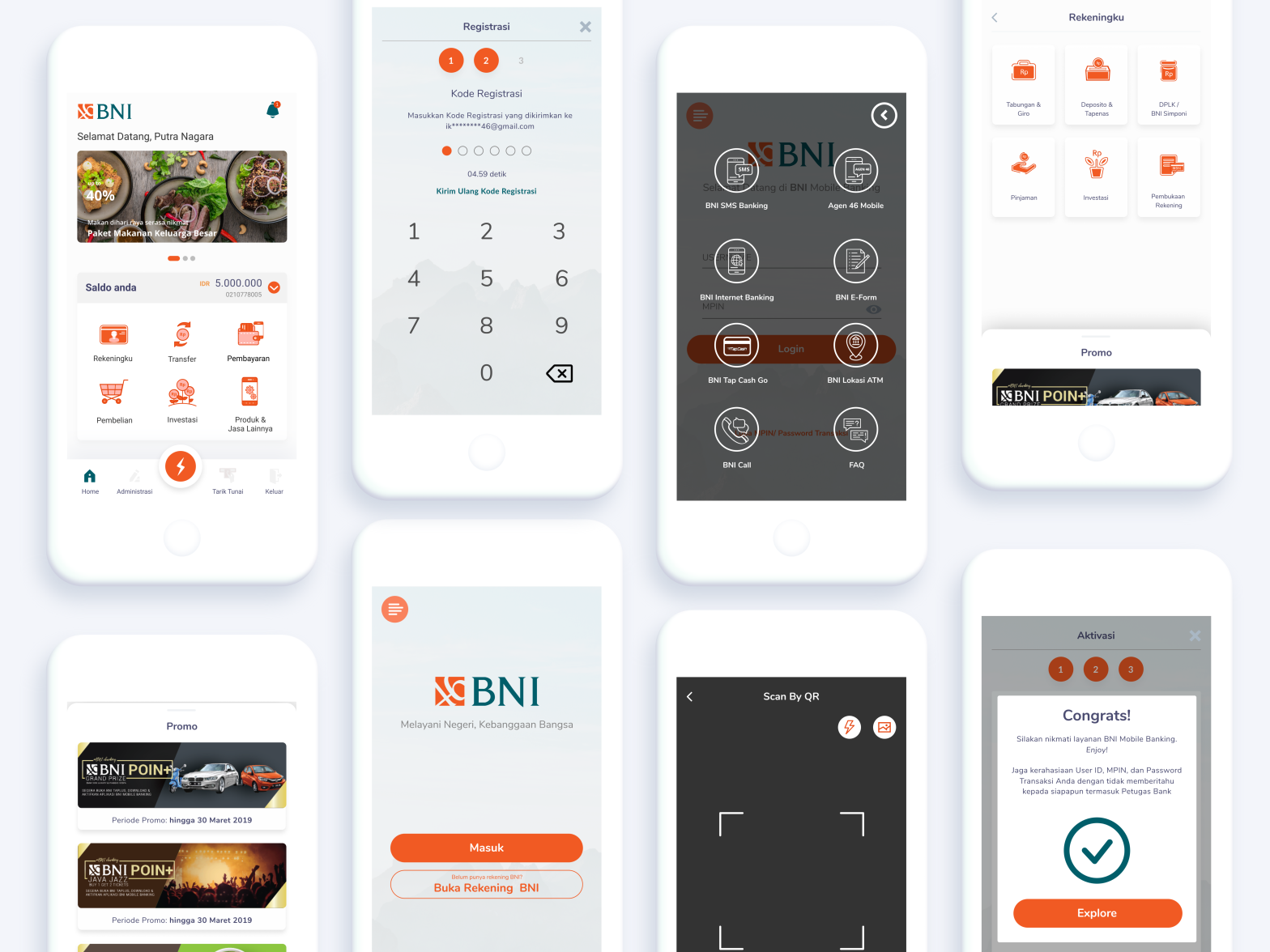 BNI Mobile Banking V.03 by Mirza Wirashalci on Dribbble