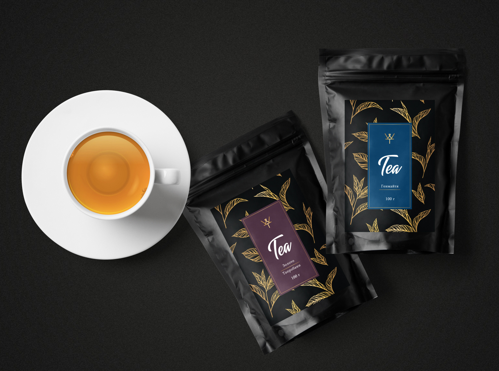 Tea label design by Olga Takhtarova on Dribbble