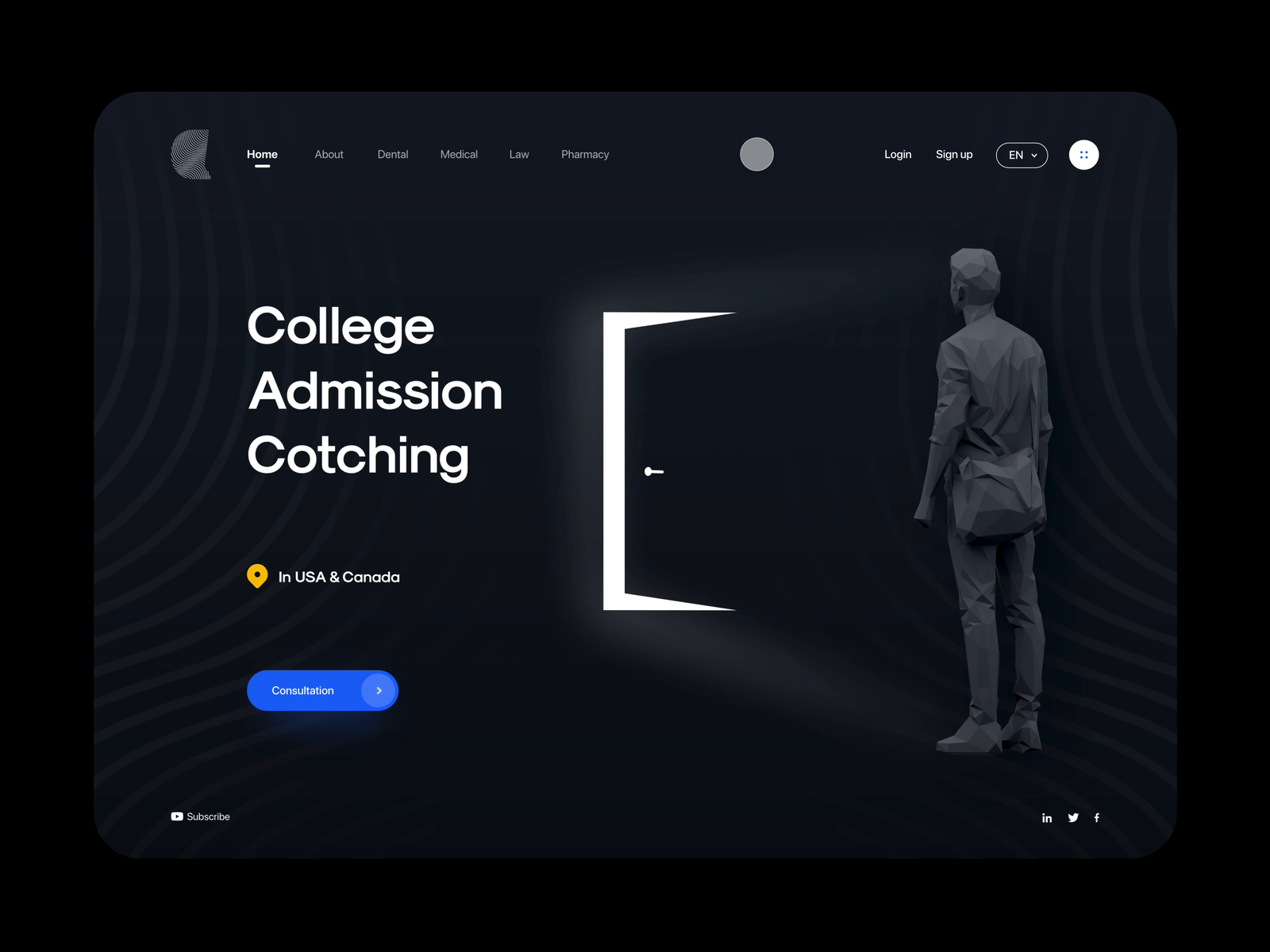 Didaktix Website (collage admission cotching) by Sina Amiri for MILAN ...
