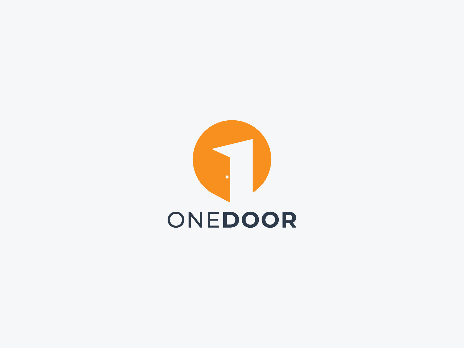 One Door Logo by Md Awlad Hossain on Dribbble