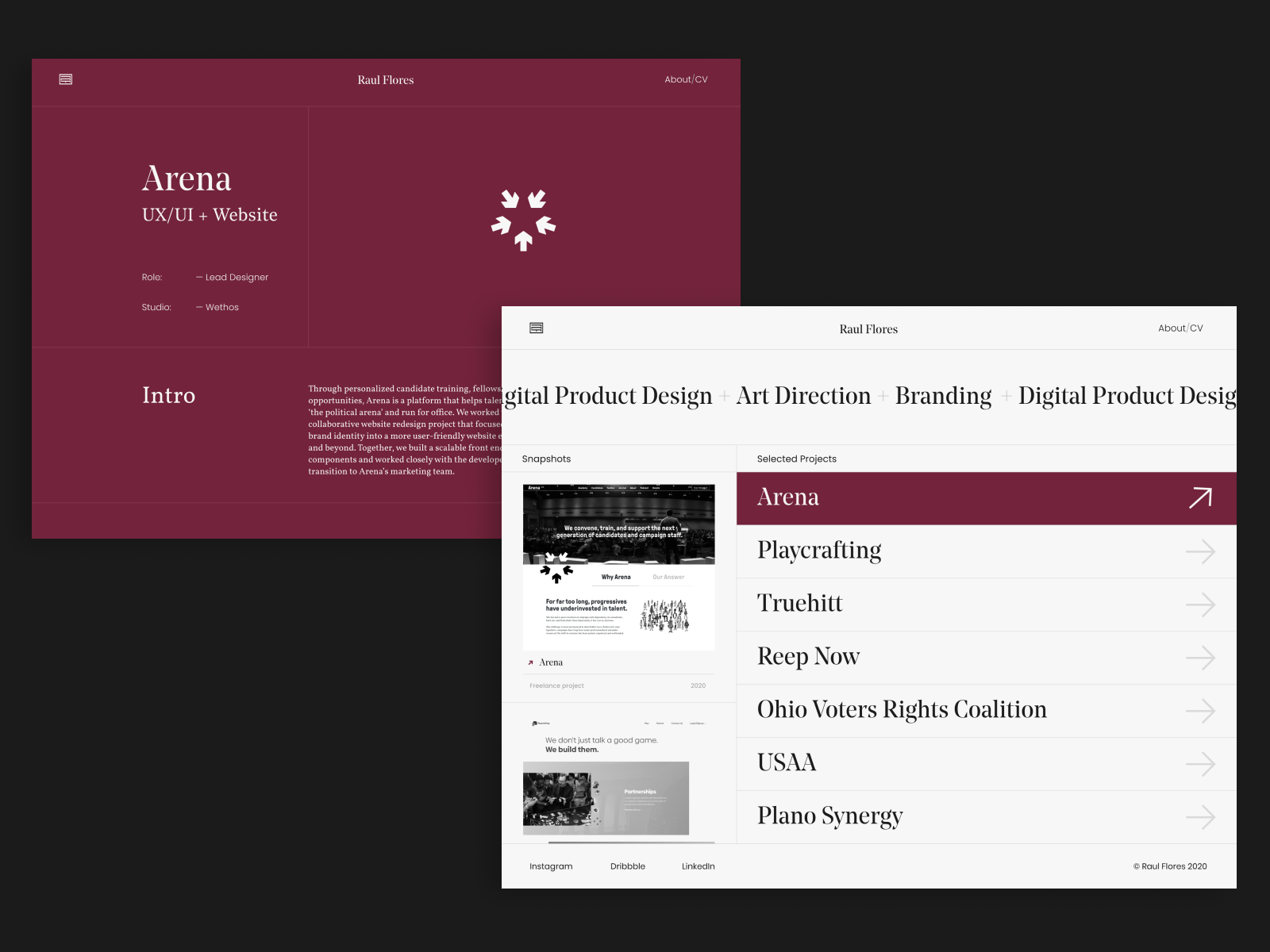 RCF - Website by Raul Flores on Dribbble