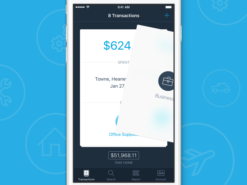 Xero TaxTouch by Harold Emsheimer for Overcommitted on Dribbble
