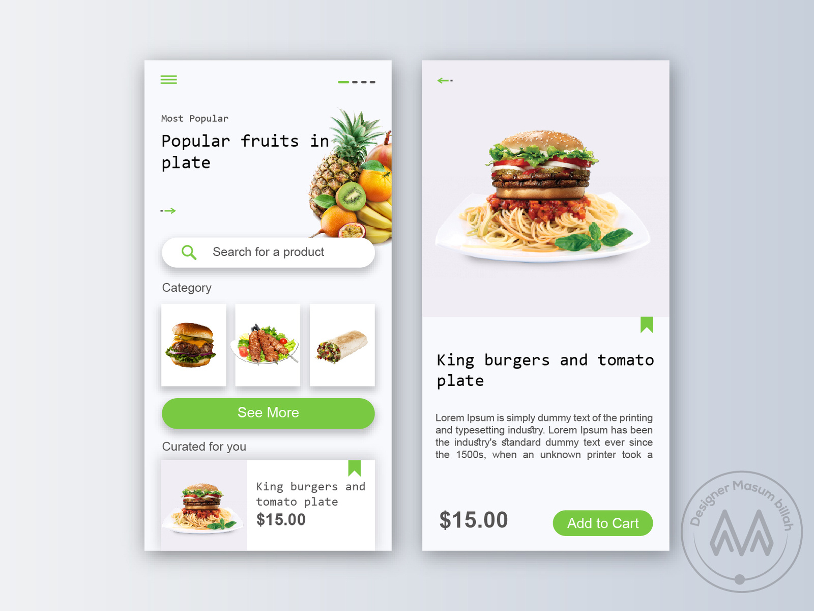 Restaurants Ui UX Design by Grapixus on Dribbble