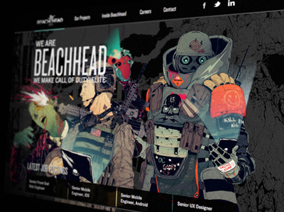 Beachhead Studio Website by Kyle Blackman on Dribbble