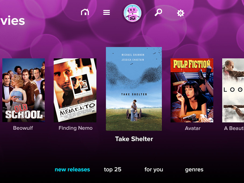 M-GO TV Collage Interface by Kyle Blackman on Dribbble