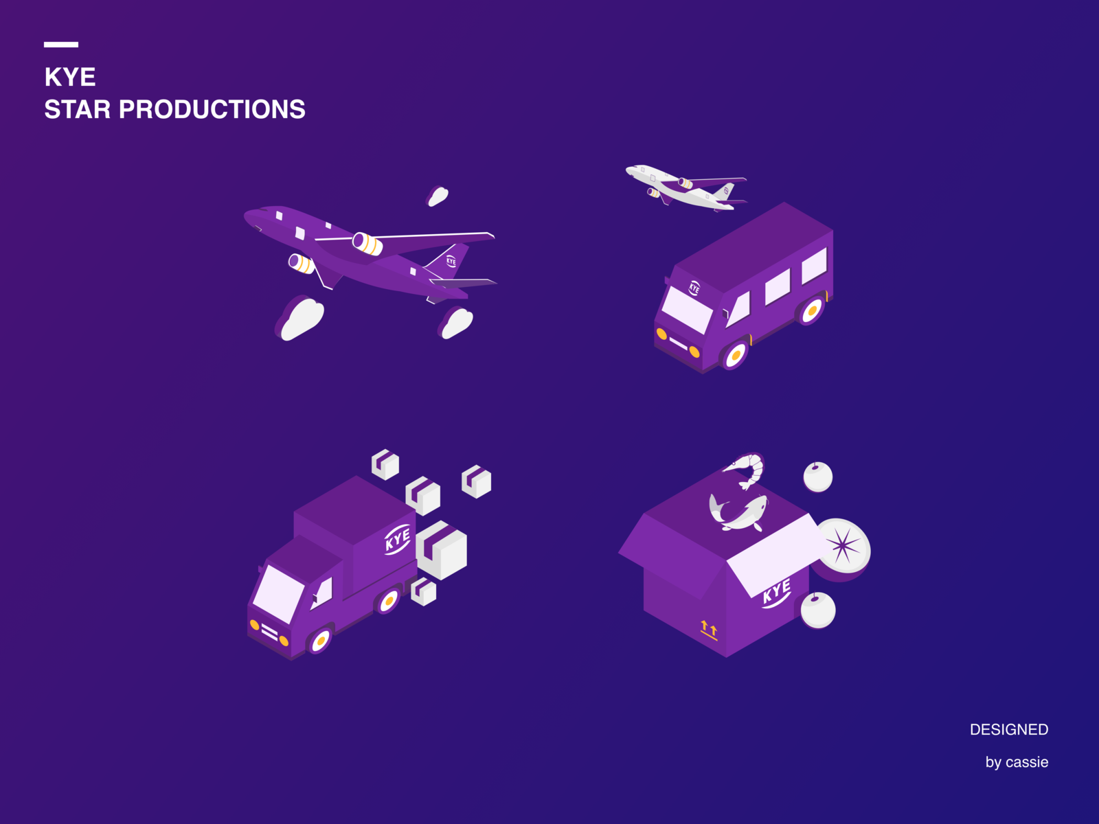 kye star productions by Cassie on Dribbble