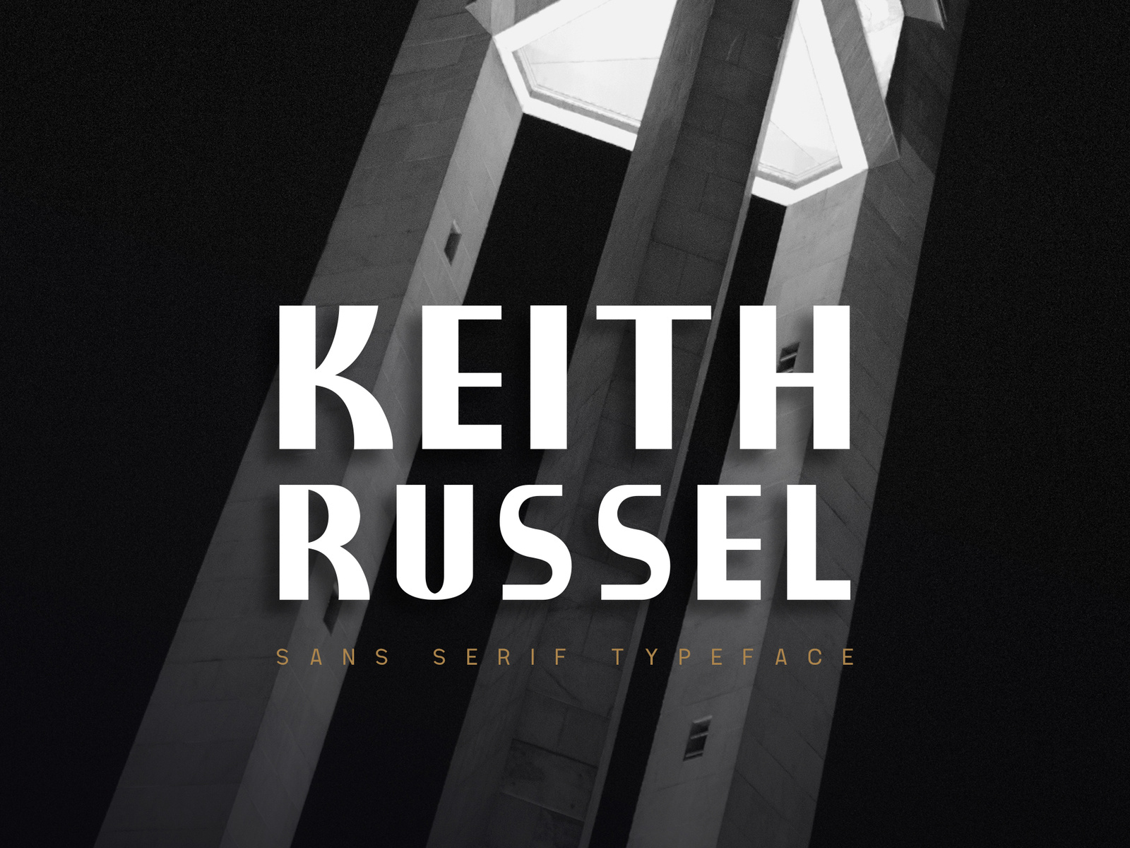 Keith Russel Font Family - Available on Etsy by Romarson Soria on Dribbble