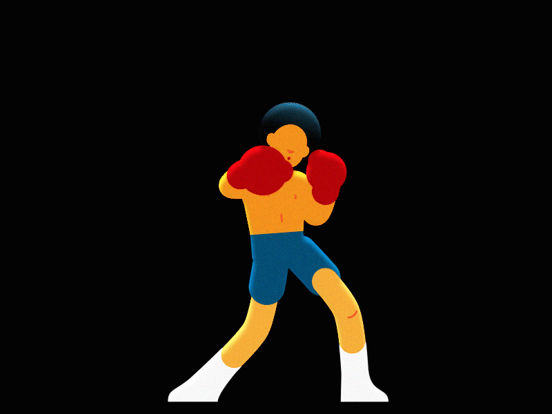 Boxing Uppercut Cartoon