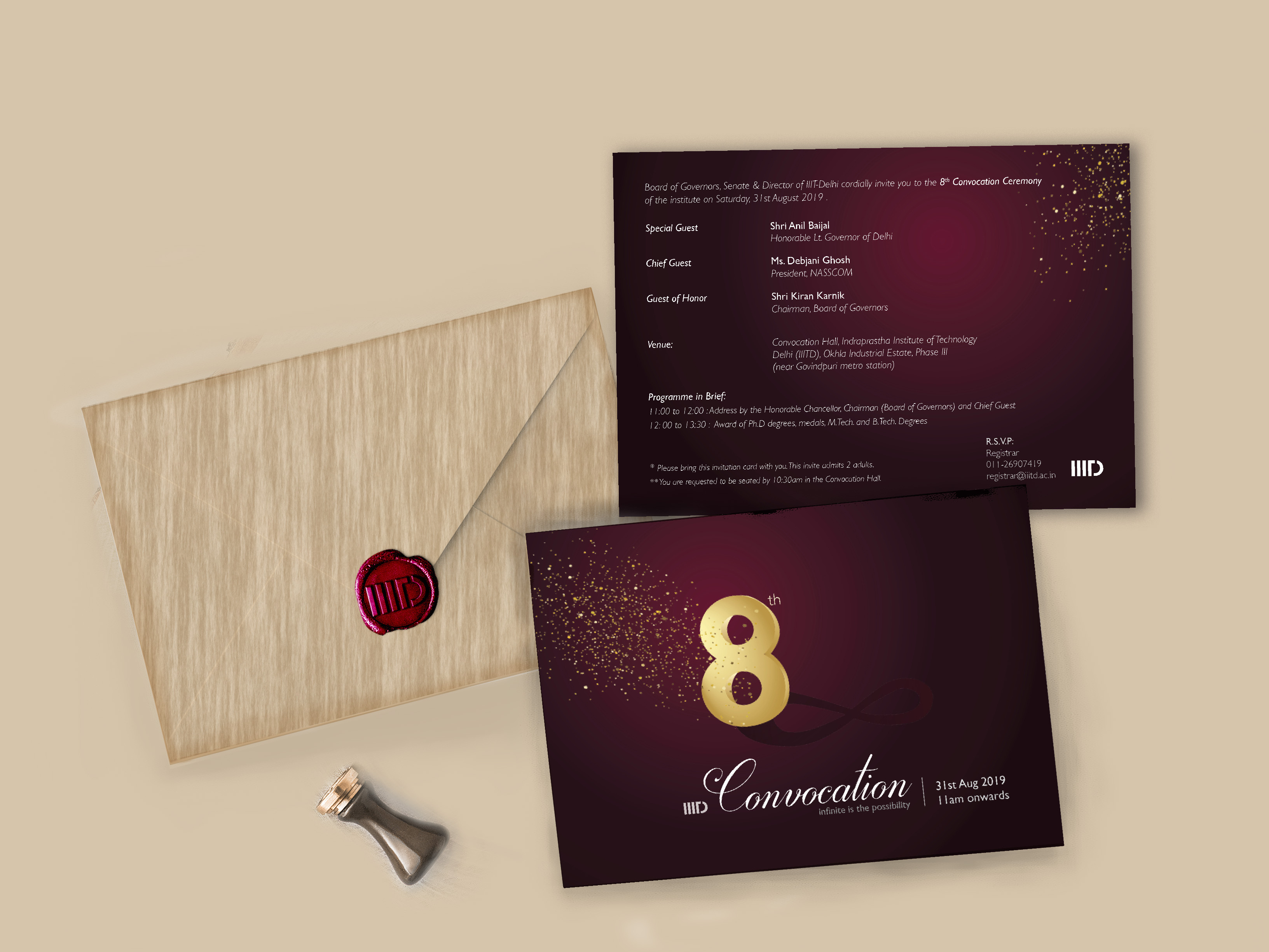Convocation Invitation Card by Richa Kedia on Dribbble