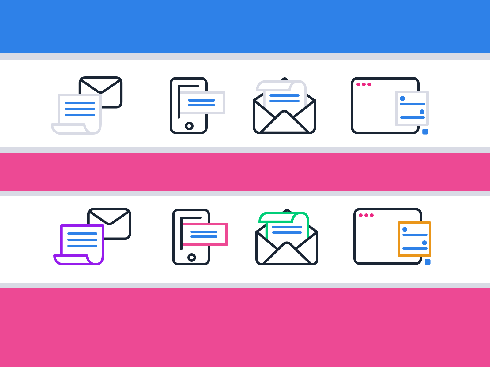 Channels Icon Design Examples by Merve Gürel Us on Dribbble