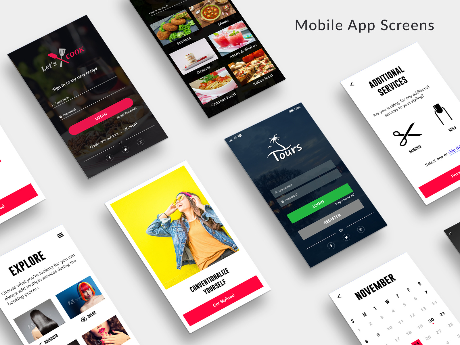 Mobile App Screens by Prerana Joshi on Dribbble