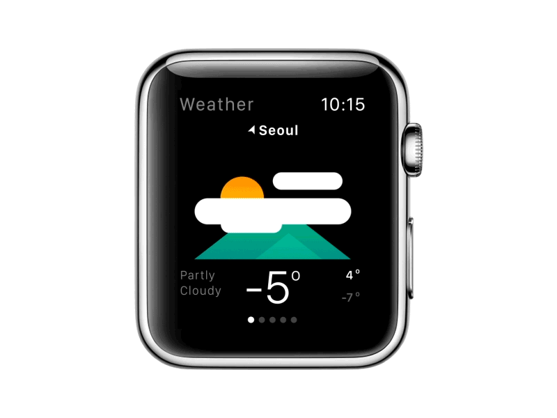 watchOS Weather by Seung-Hyun Yoo on Dribbble