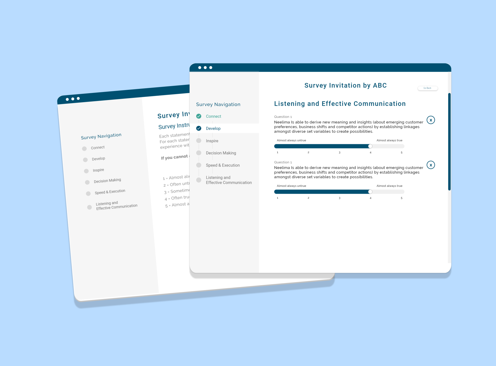 Survey Form UI by Rishabh on Dribbble