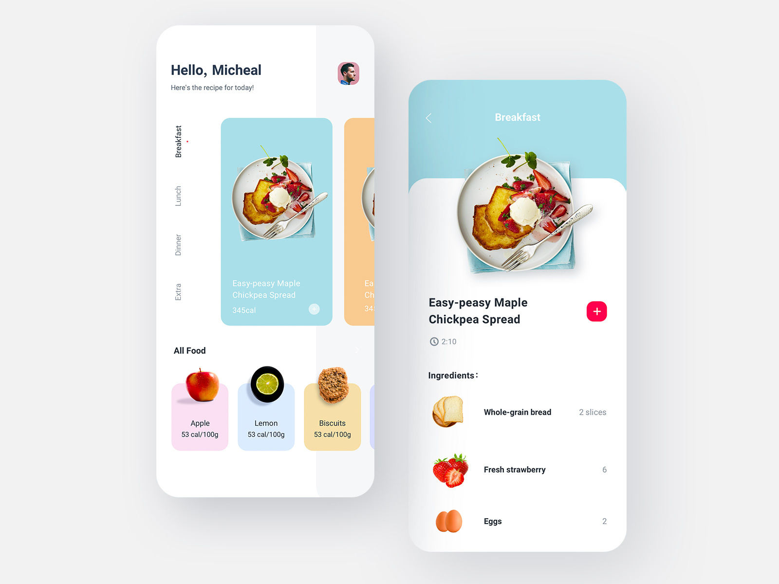 Health Diet App by Andantee on Dribbble