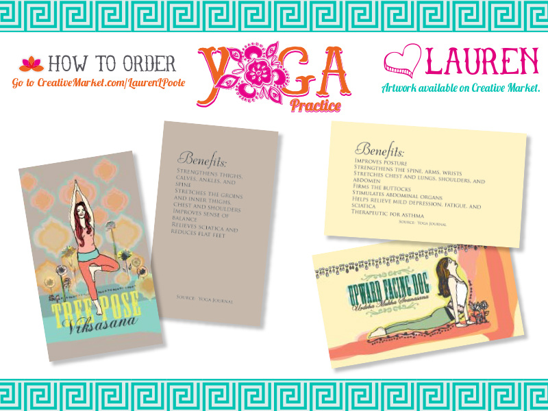 Yoga Poses Bundle by Lauren Lesley Poole on Dribbble