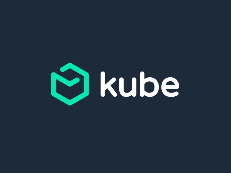 Kube, logo design by Deividas Bielskis on Dribbble