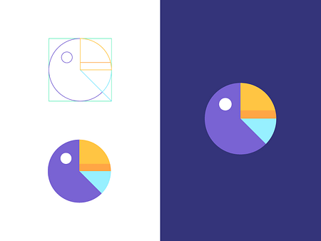 Parrot / pie chart by Deividas Bielskis on Dribbble