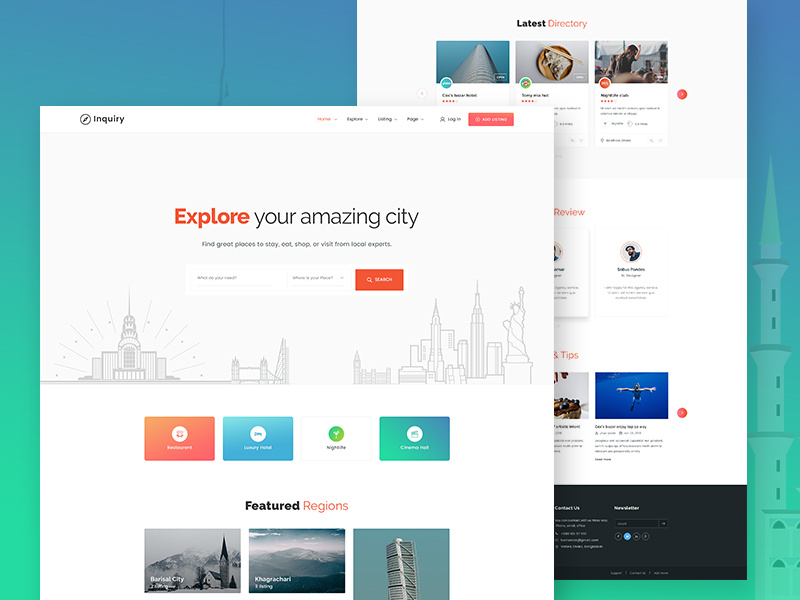 Inquiry - Directory & Listing Website Concept by Abdullah Sajol 🚀 on ...