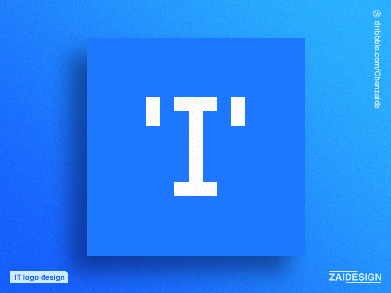 IT logo by ZAIDESIGN on Dribbble