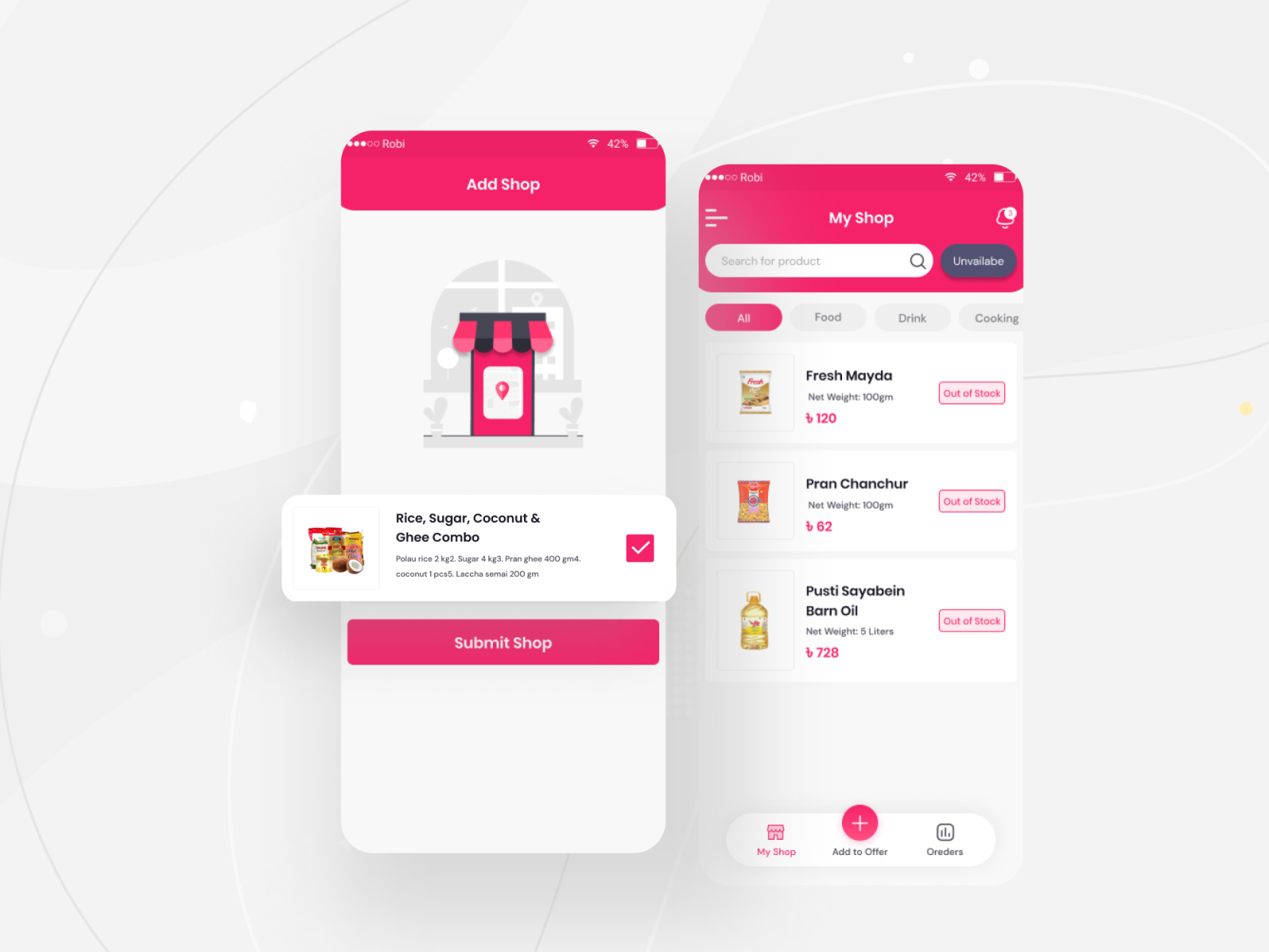 Emudi grocery partner App UI by Shad Khan UI/UX on Dribbble