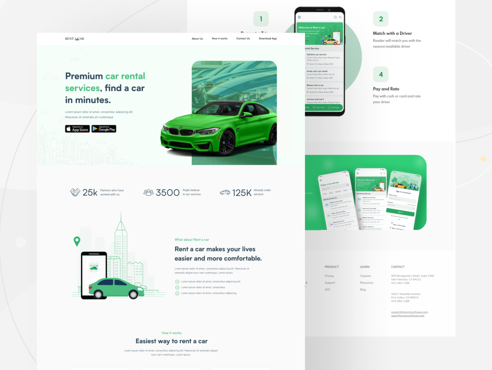 Rent a Car Web UI by Shad Khan UI/UX on Dribbble