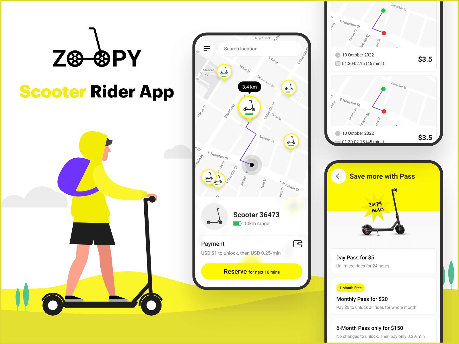 e-Scooter Rider App by Concetto Labs on Dribbble