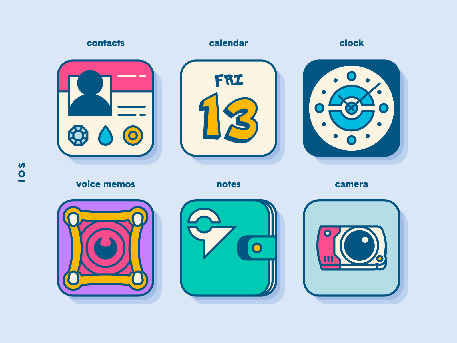 Pokemon iOS App Icons: iOS Defaults #2 by Clint Hess on Dribbble