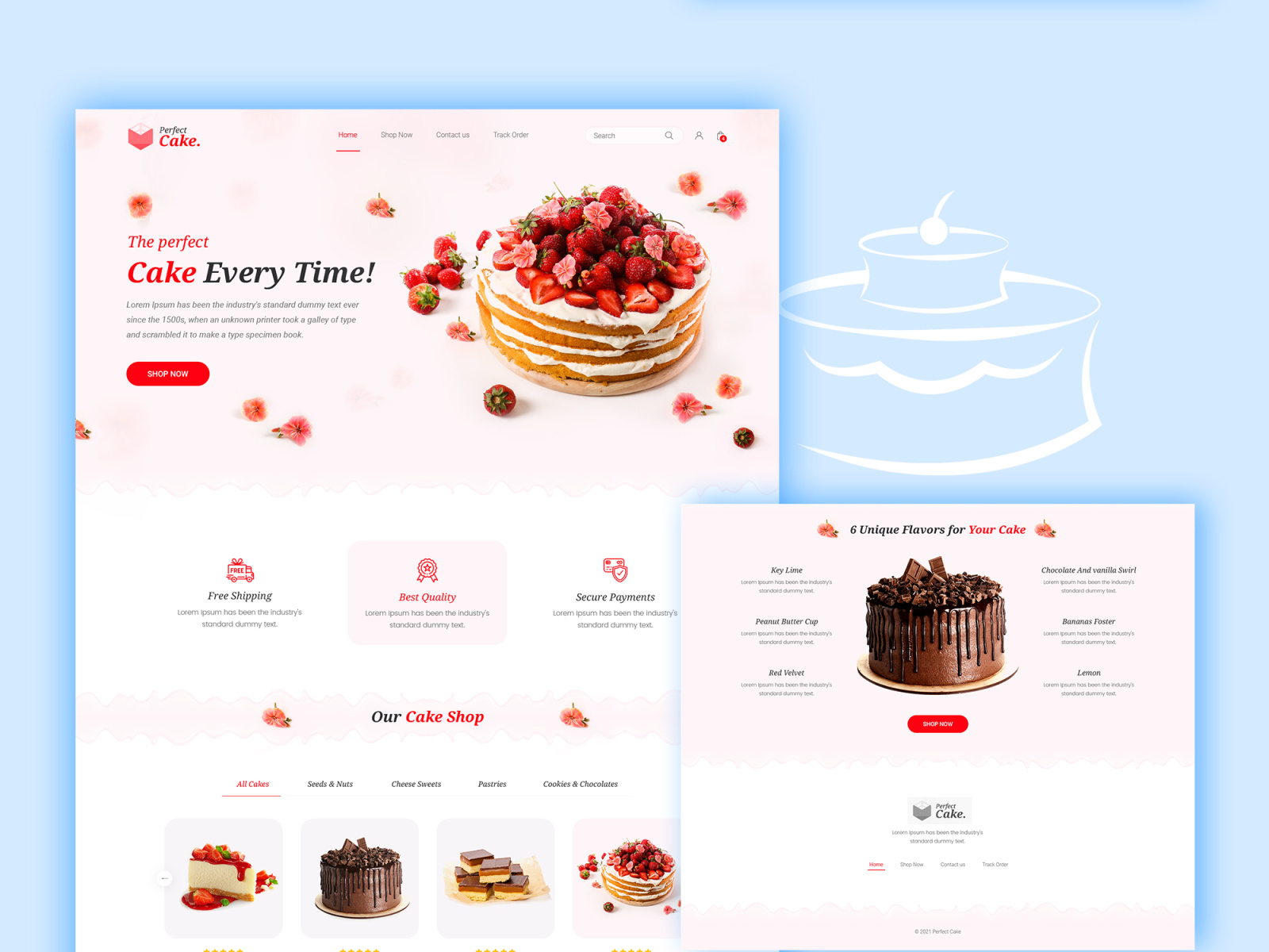 Cake Website | Cake UI by Tek Chand on Dribbble