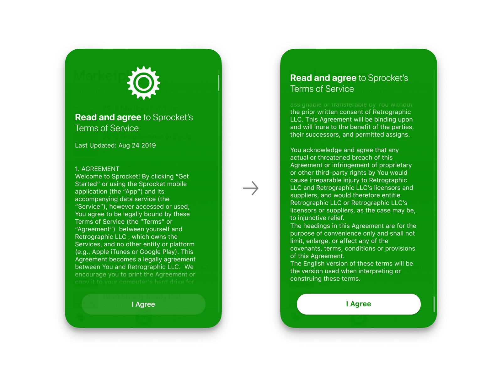 Sprocket iOS Scrollable TOS by 7 for Retrographic on Dribbble Sprocket iOS Scrollable TOS by 7 for Retrographic on Dribbble