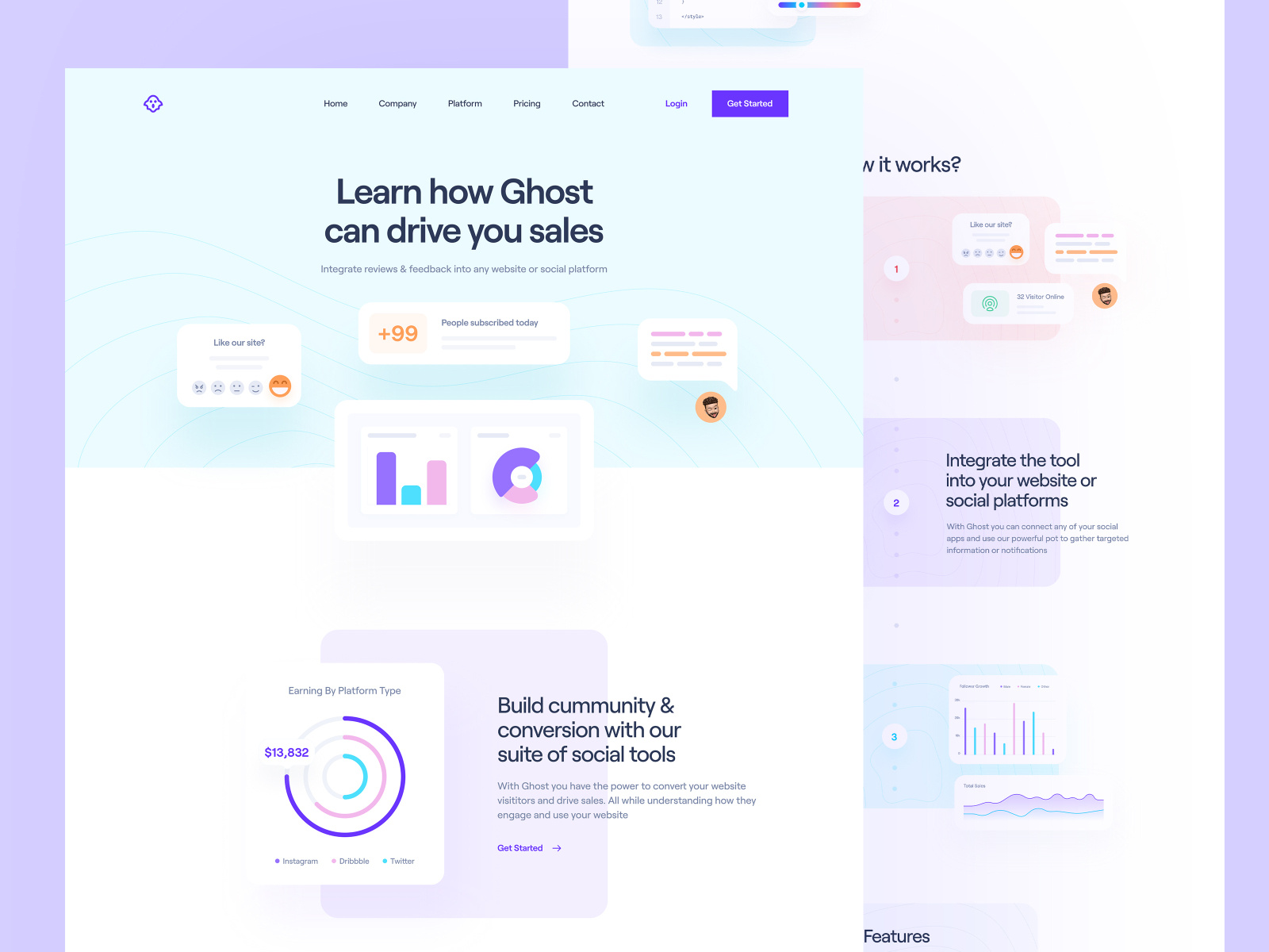 SaaS: Platform Page by Oğuz Yağız Kara for Flowbase on Dribbble