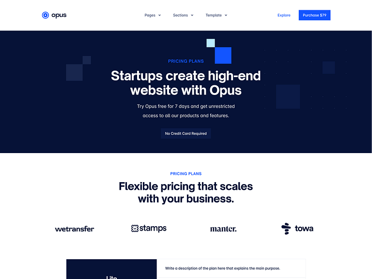 Opus Landing Page: All Pages (Webflow UI Kit) by Oğuz Yağız Kara on ...