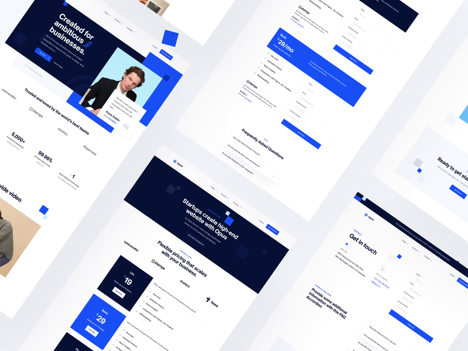 Opus Landing Page: All Pages (Webflow UI Kit) by Oğuz Yağız Kara on ...