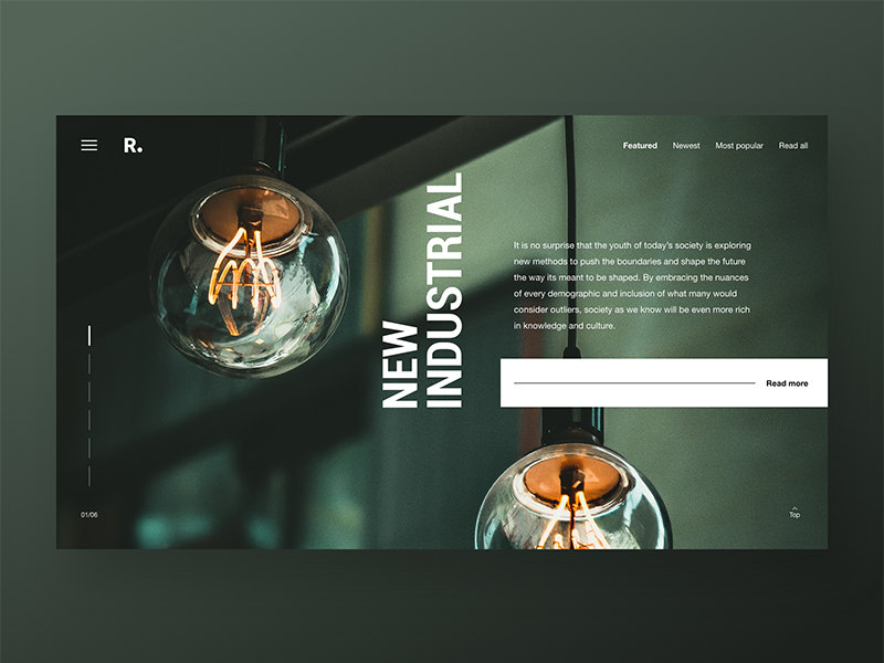 R. Blog by Eileen Wong on Dribbble